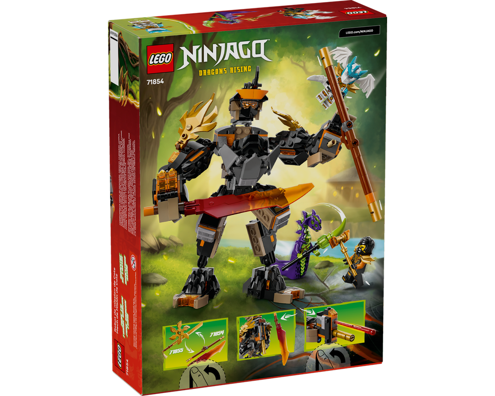 LEGO Set 71854-1 Cole's Mission Mech & Dragon Zane (2026 Ninjago ...