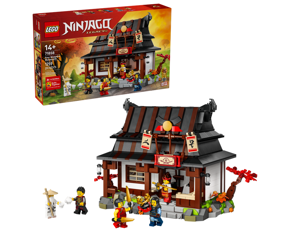 LEGO Set 71858-1 Four Weapons Blacksmith 15th Anniversary (2026 Ninjago ...