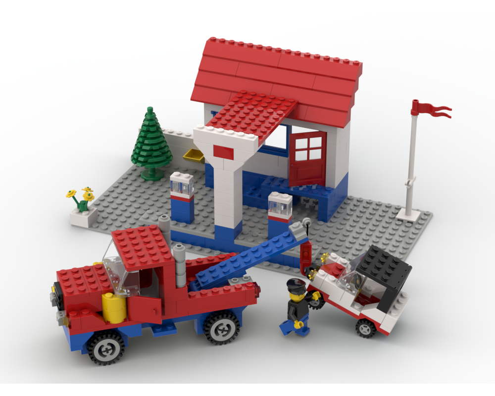 LEGO Set 720-1-b1 Service Station (1985 Universal Building Set > Basic ...