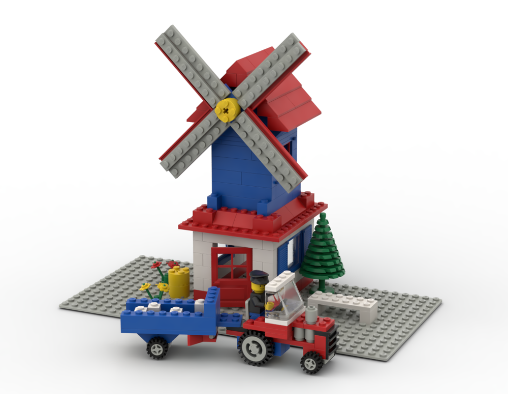 LEGO Set 720-1-c13 Windmill (1985 Universal Building Set > Basic ...