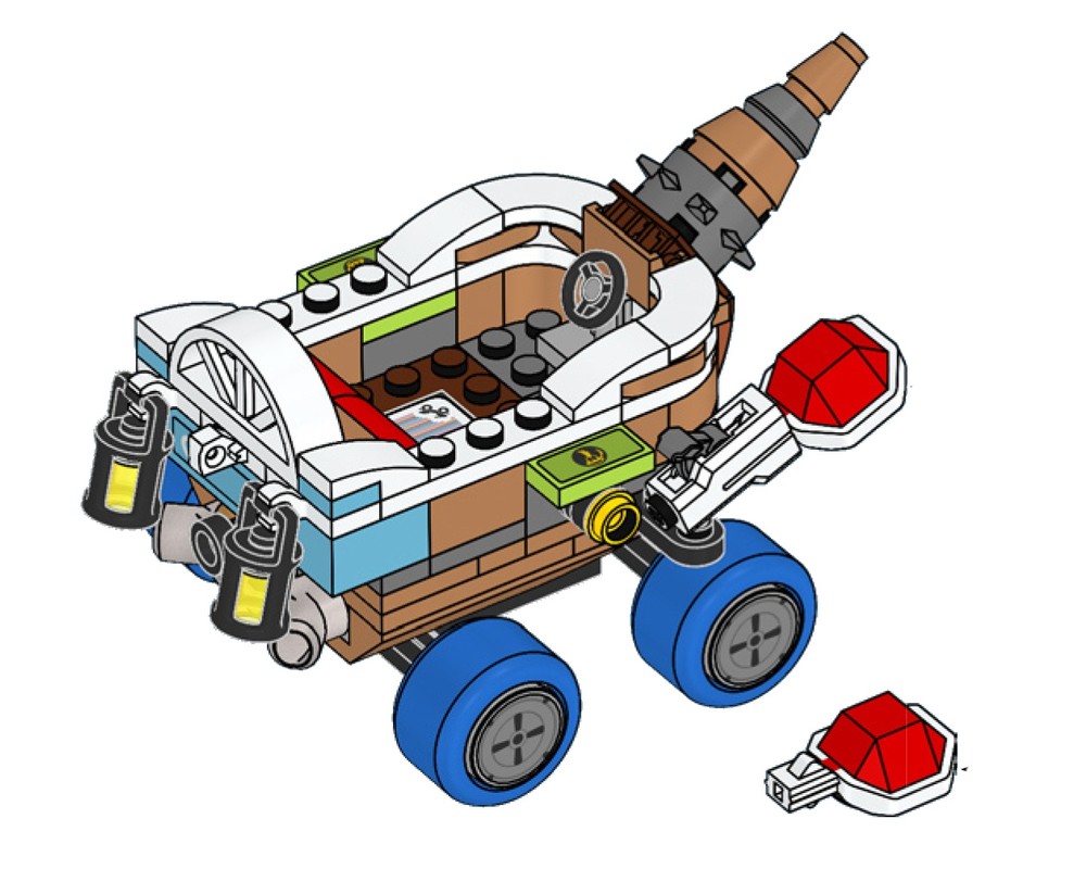 LEGO Set 72036-1-s3 Landship Kart (2025 Super Mario) | Rebrickable ...