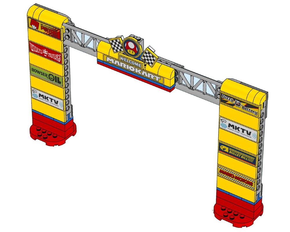 LEGO Set 72036-1-s4 Starting Gate (2025 Super Mario) | Rebrickable ...