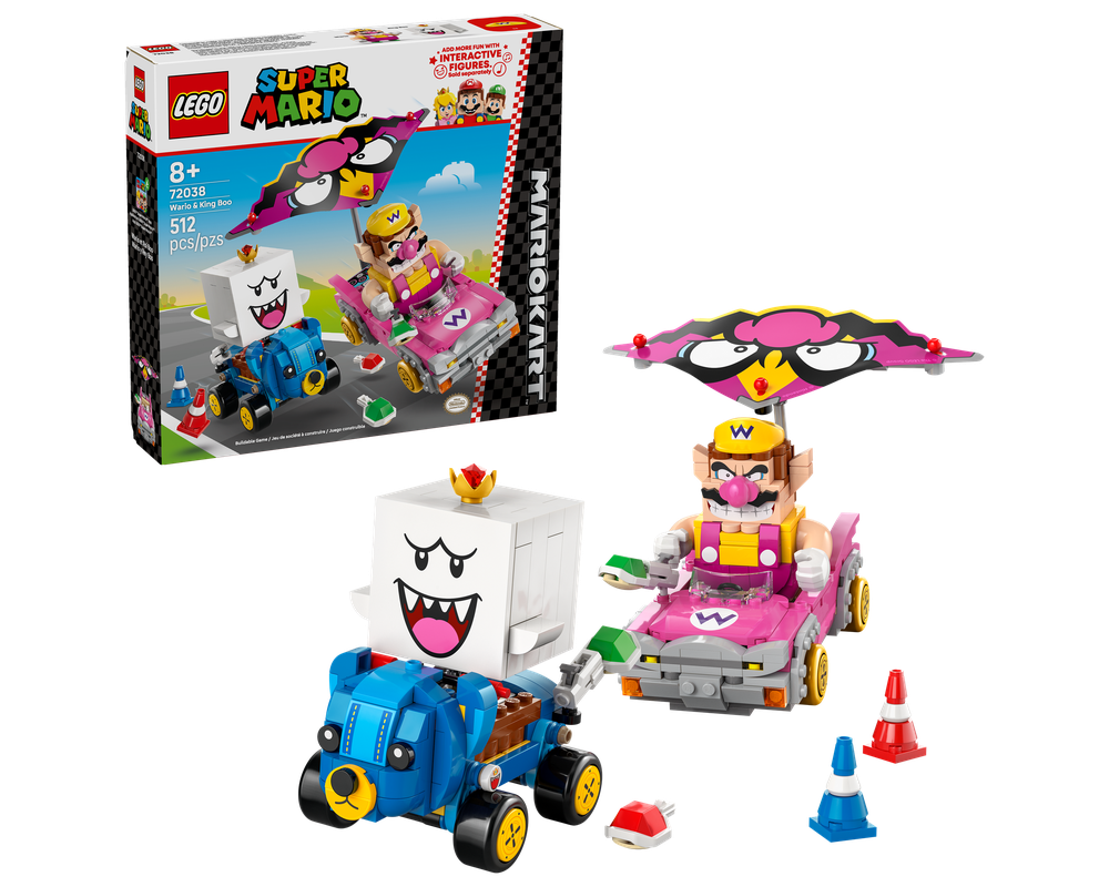 LEGO Set 72038-1 Mario Kart – Wario & King Boo (2025 Super Mario ...