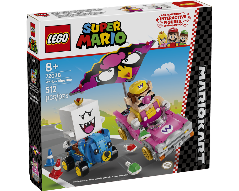 LEGO Set 72038-1 Mario Kart – Wario & King Boo (2025 Super Mario ...
