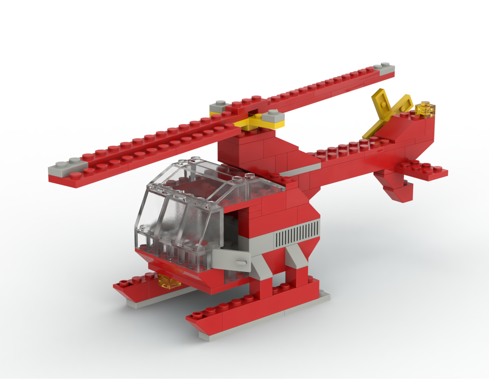LEGO Set 722-1-b1 Helicopter (1980 Universal Building Set ...