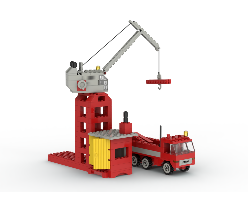 LEGO Set 722-1-b2 Crane with truck (1980 Universal Building Set) | Rebrickable - Build with LEGO