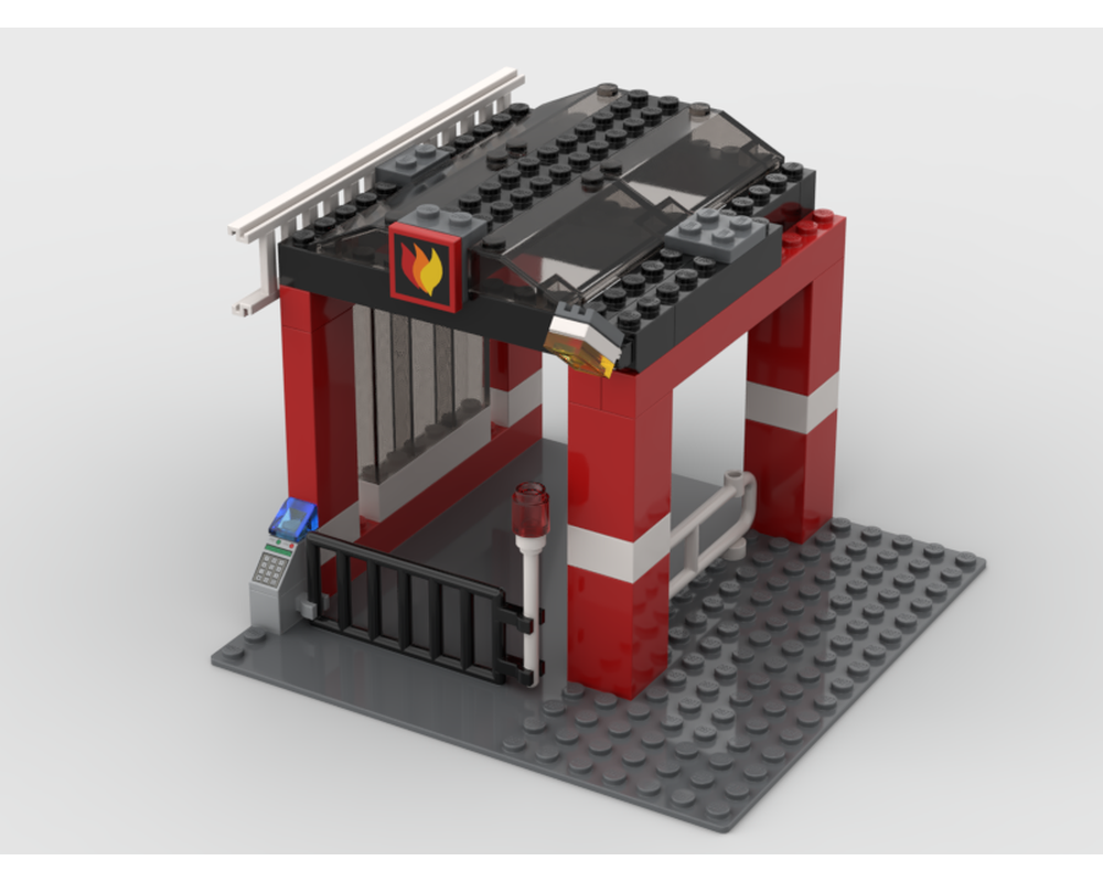 LEGO Set 7240-1-s2 Fire Station Garage (2005 City > Fire) | Rebrickable ...