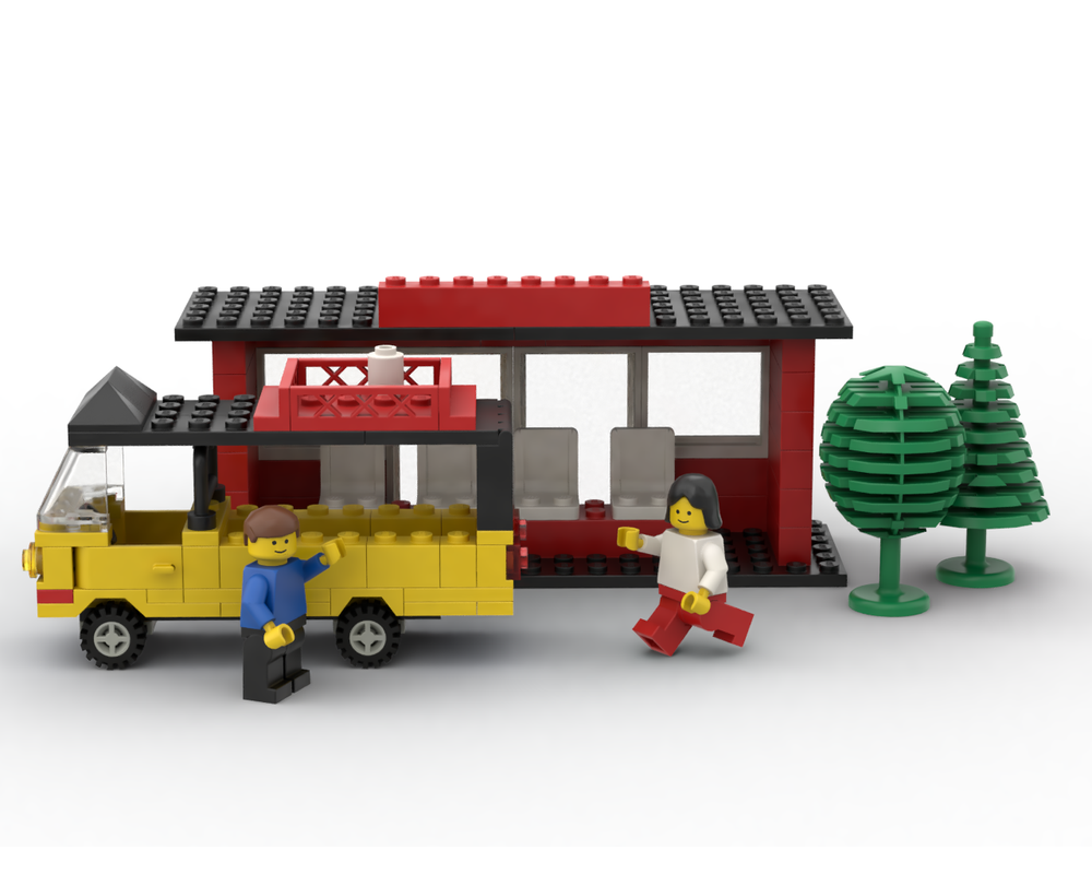 LEGO Set 730-2-c11 Bus Station (1985 Universal Building Set > Basic ...