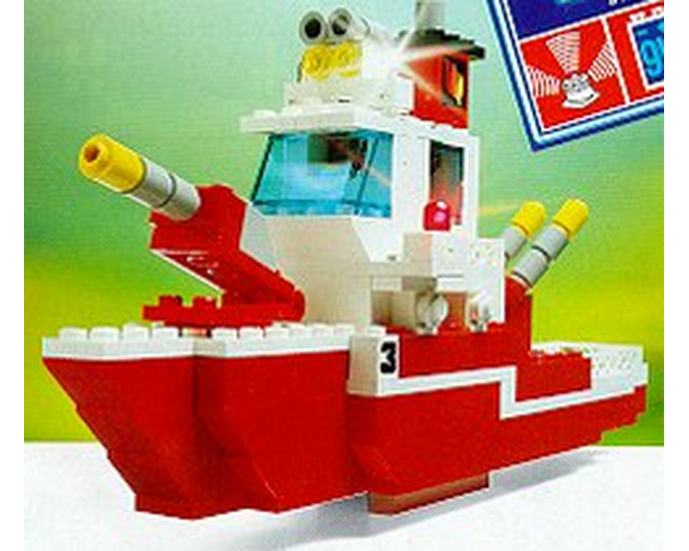 LEGO Set 735-1-b4 Fire Boat (1990 Universal Building Set > Basic) | Rebrickable - Build with LEGO
