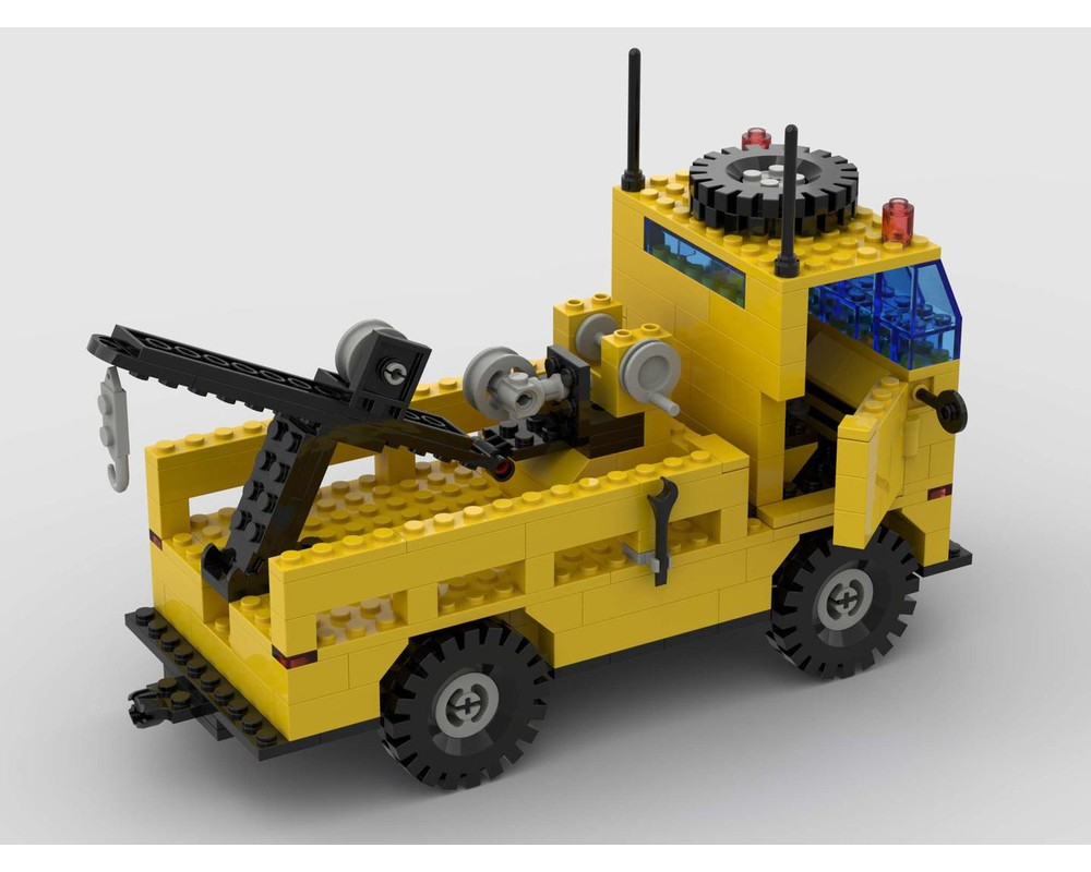 LEGO Set 744-1-c2 Car Rescue Trailer (1980 Universal Building Set ...