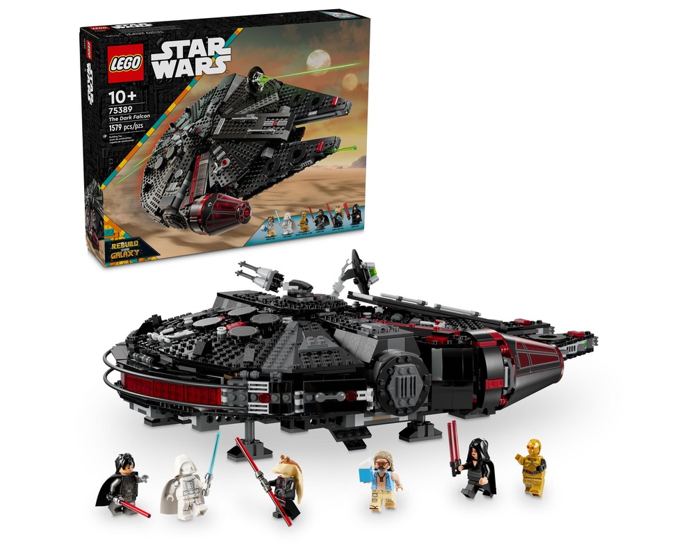 LEGO Set 75389-1 The Dark Falcon (2024 Star Wars) | Rebrickable - Build ...