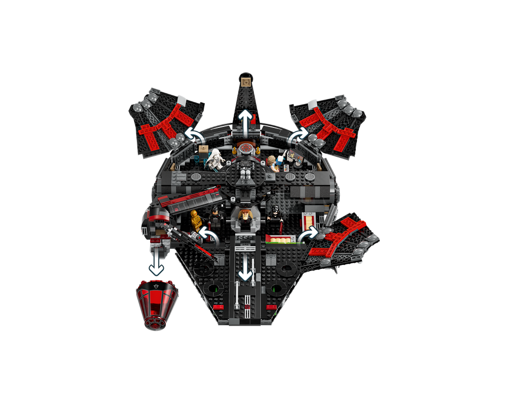LEGO Set 75389-1 The Dark Falcon (2024 Star Wars) | Rebrickable - Build ...