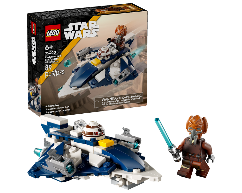LEGO Set 75400-1 Plo Koon's Jedi Starfighter Microfighter (2025 Star ...