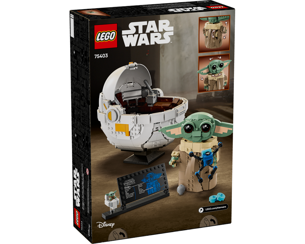 LEGO Set 75403-1 Grogu with Hover Pram (2025 Star Wars) | Rebrickable ...