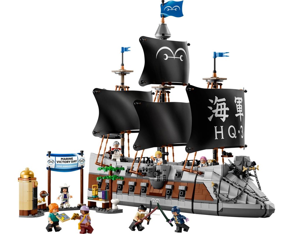 LEGO Set 75646-1 Garp's Marine Battleship (2026 One Piece ...