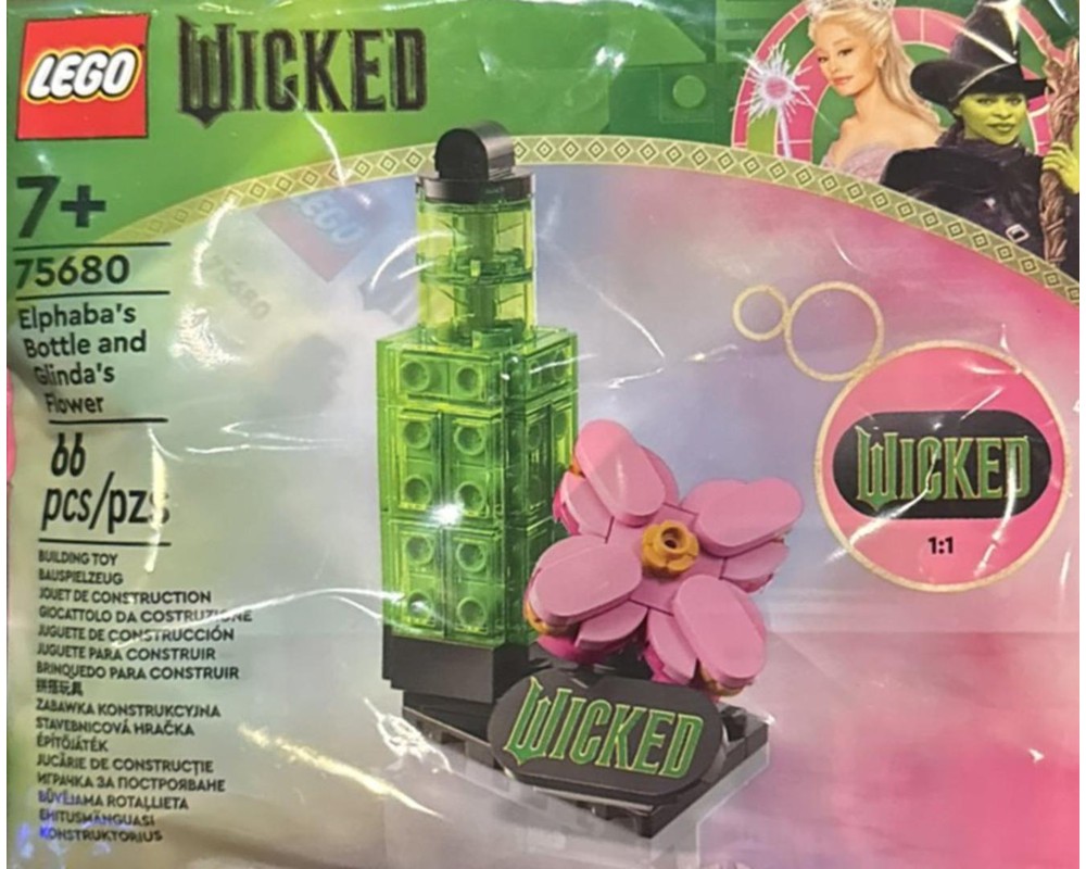 LEGO Set 75680-1 Elphaba's Bottle and Glinda's Flower (2024 Wicked ...