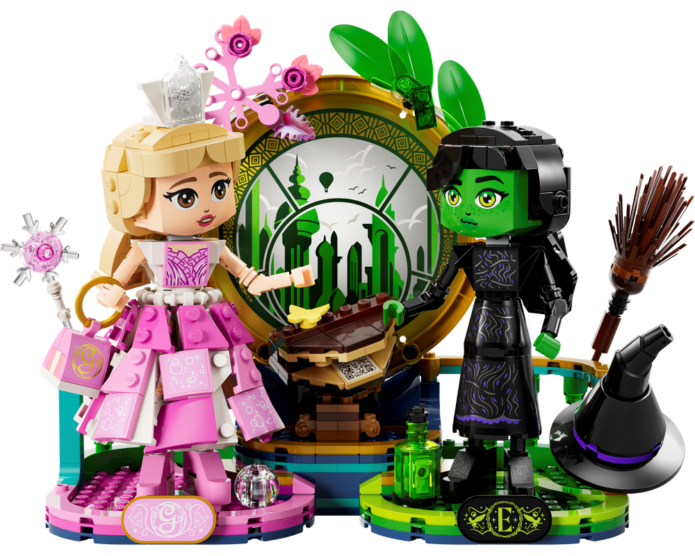 LEGO Set 75682-1 Elphaba & Glinda Figures (2024 Wicked) | Rebrickable ...