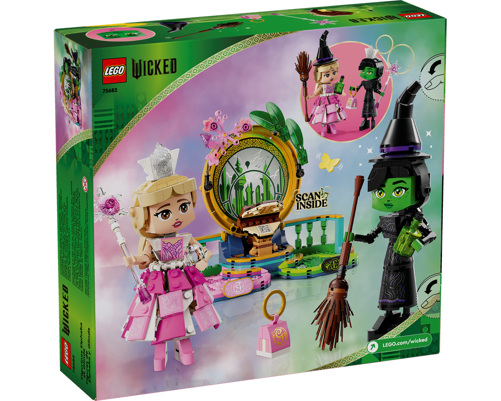 LEGO Set 75682-1 Elphaba & Glinda Figures (2024 Wicked) | Rebrickable ...