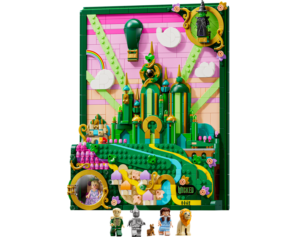 LEGO Set 75685-1 Emerald City Wall Art (2025 Wicked) | Rebrickable ...