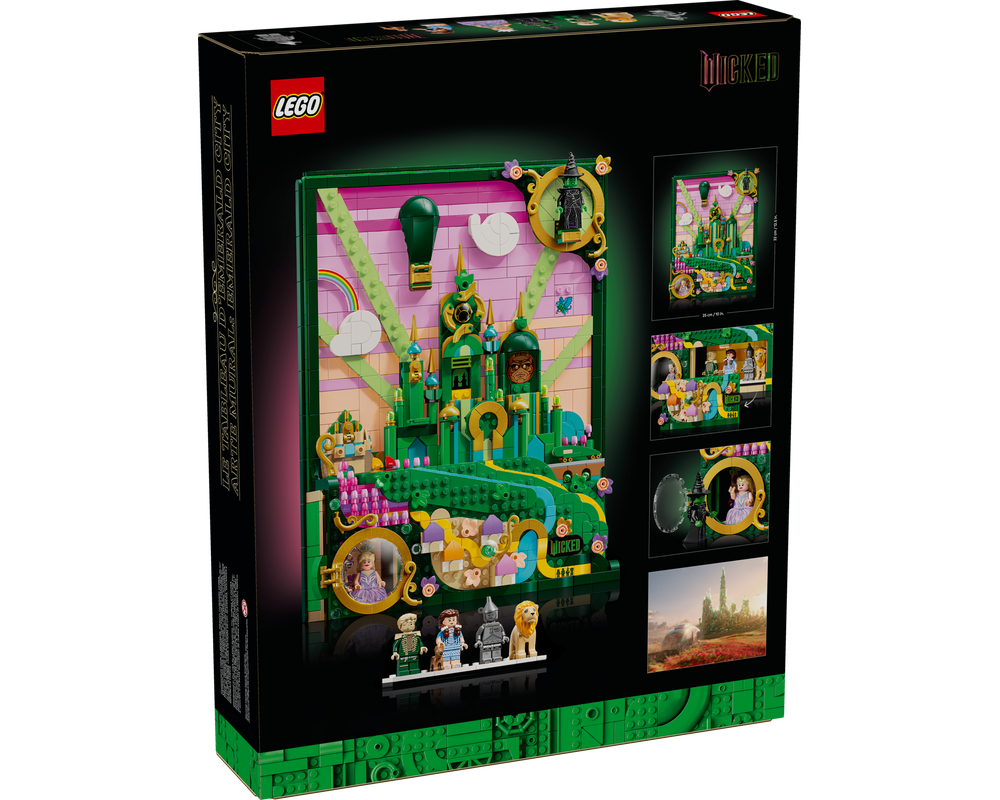 LEGO Set 75685-1 Emerald City Wall Art (2025 Wicked) | Rebrickable ...