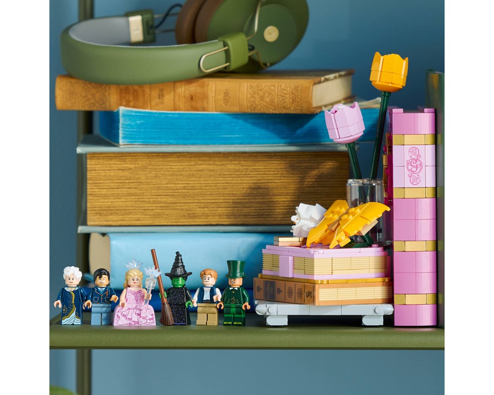 LEGO Set 75691-1 Glinda & Elphaba Bookends (2025 Wicked) | Rebrickable ...