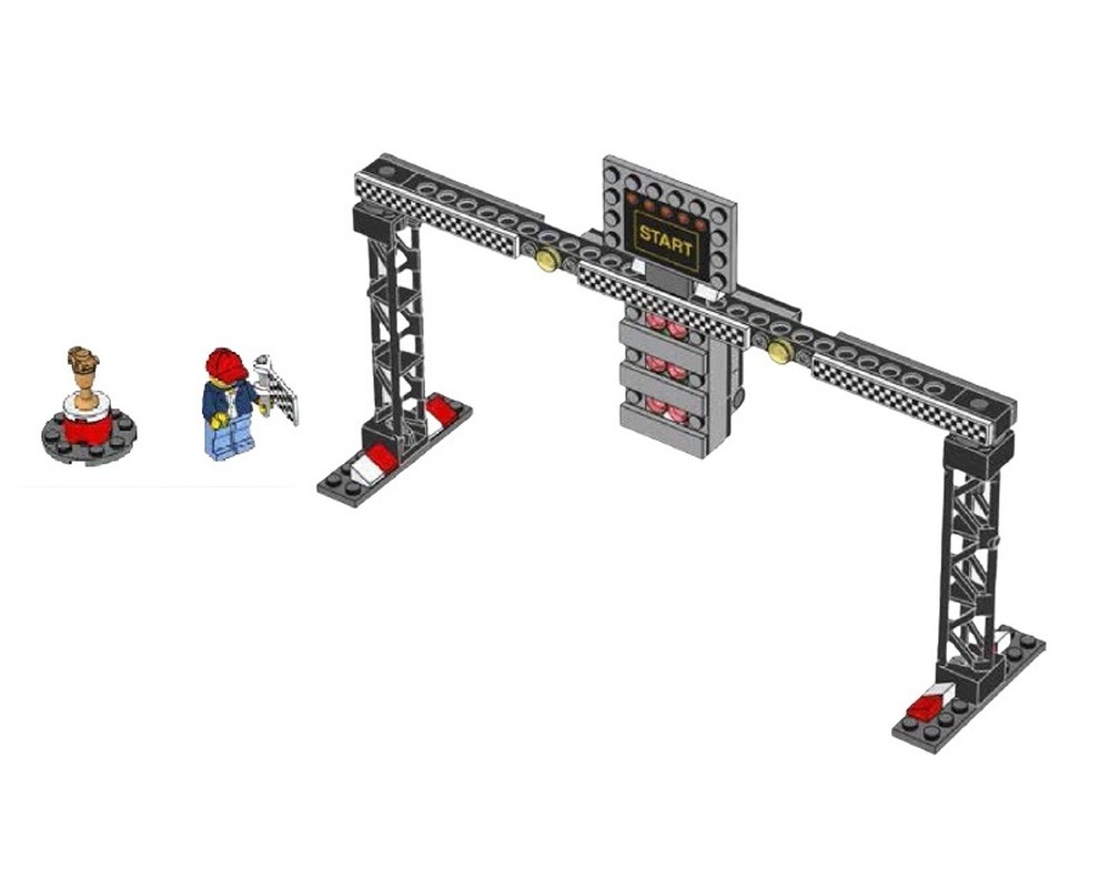 LEGO Set 75874-1-s3 Start/Finish Gantry (2016 Speed Champions ...
