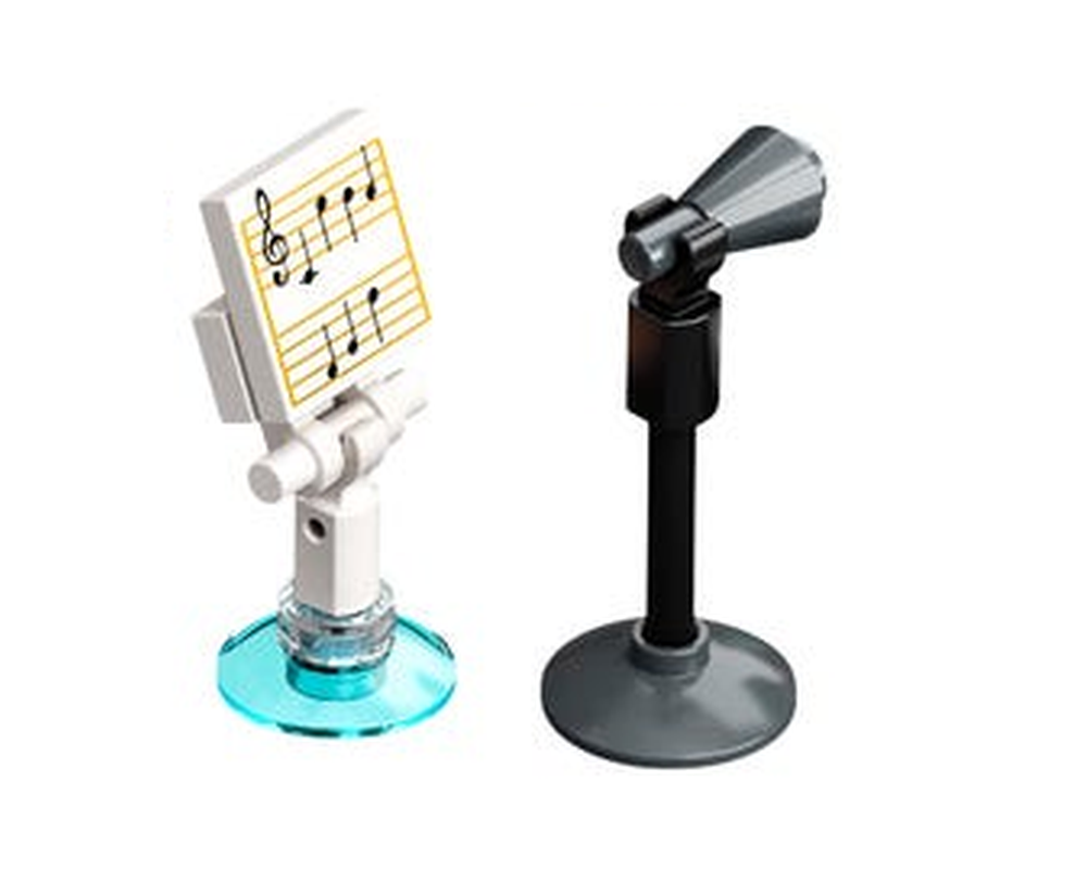 LEGO Set 75981-1-s21 2020 - Day 21: Mic and Sheet Music (2020 Seasonal ...