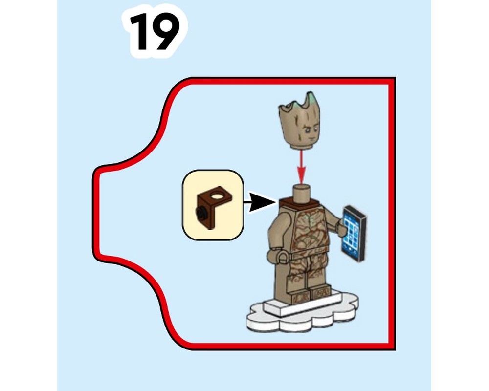 LEGO Set 76231-1-s19 2022 - Day 19: Groot (2022 Seasonal > Advent) | Rebrickable - Build with LEGO