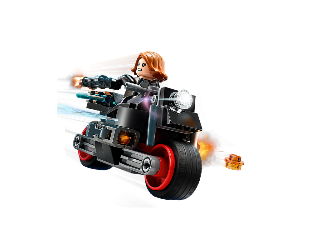 LEGO Set 76260-1-s2 Black Widow's Motorcycle (2023 Super Heroes Marvel ...