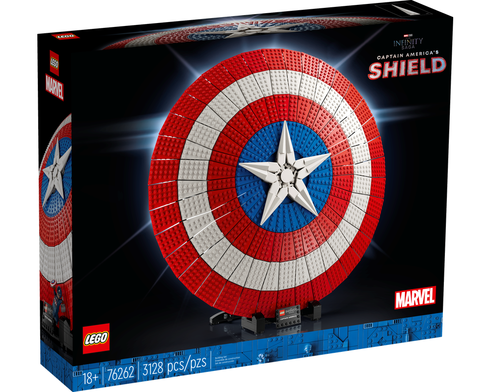 LEGO Set 76262-1 Captain America's Shield (2023 Super Heroes Marvel ...