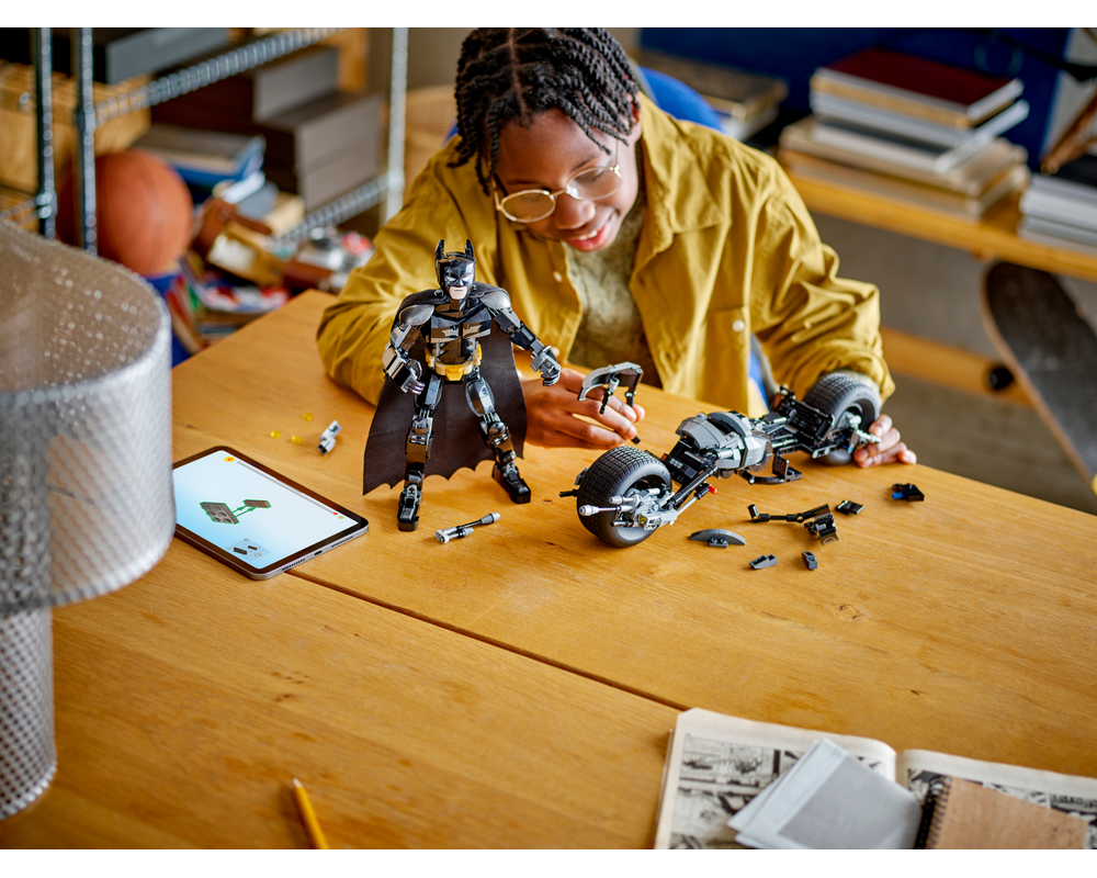 LEGO Set 76273-1 Batman Construction Figure and the Bat-Pod Bike (2024 ...