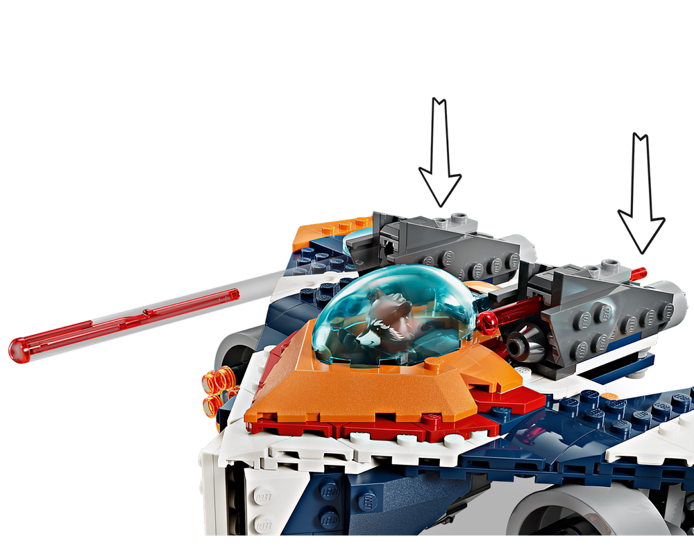 LEGO Set 76278-1 Rocket's Warbird vs. Ronan (2024 Super Heroes Marvel ...