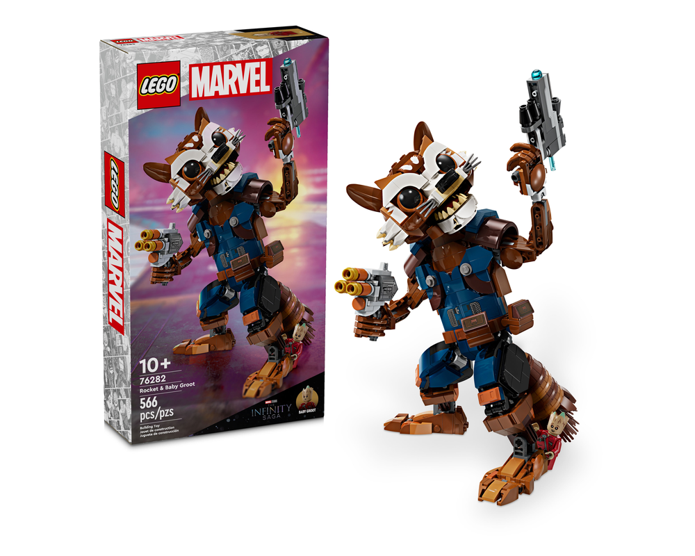 LEGO Set 76282-1 Rocket & Baby Groot (2024 Super Heroes Marvel ...