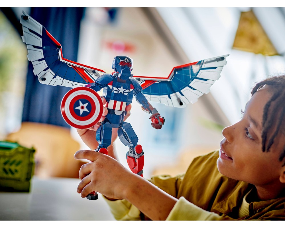 LEGO Set 76296-1 New Captain America Construction Figure (2024 Super ...