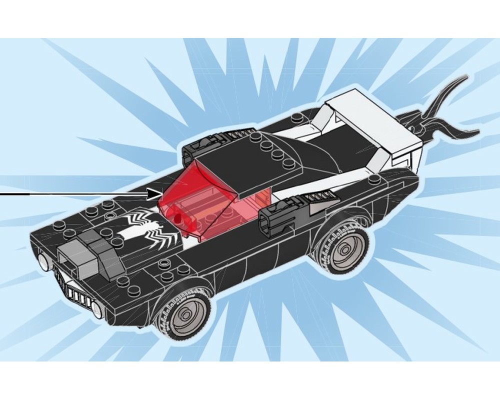 LEGO Set 76309-1-s1 Venom Muscle Car (2025 Super Heroes Marvel > Spider ...