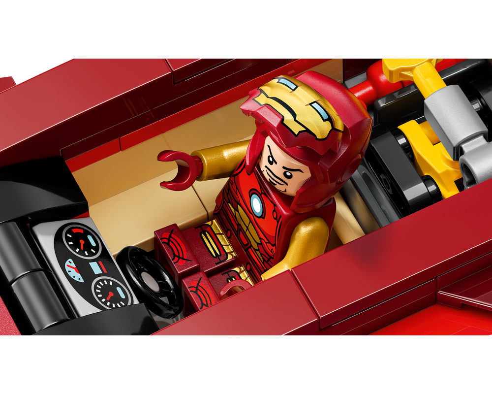 LEGO Set 76310-1 Iron Man Car & Black Panther vs. Red Hulk (2025 Super ...