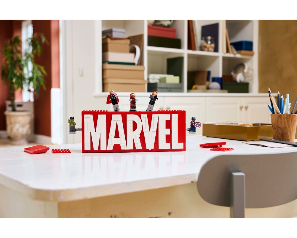LEGO Set 76313-1 MARVEL Logo (2025 Super Heroes Marvel) | Rebrickable ...
