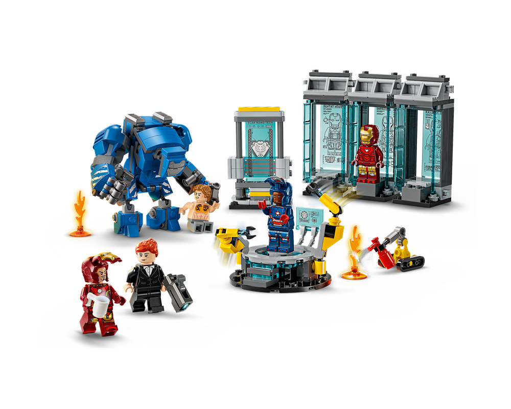 LEGO Set 76315-1 Iron Man's Laboratory: Hall of Armor (2025 Super ...