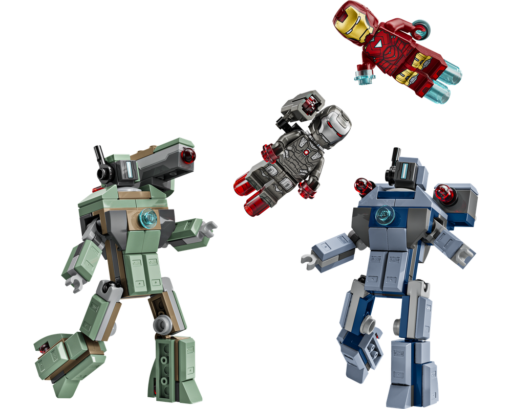 LEGO Set 76320-1 Iron Man & War Machine vs. Hammer Drones (2025 Super Heroes Marvel > The ...
