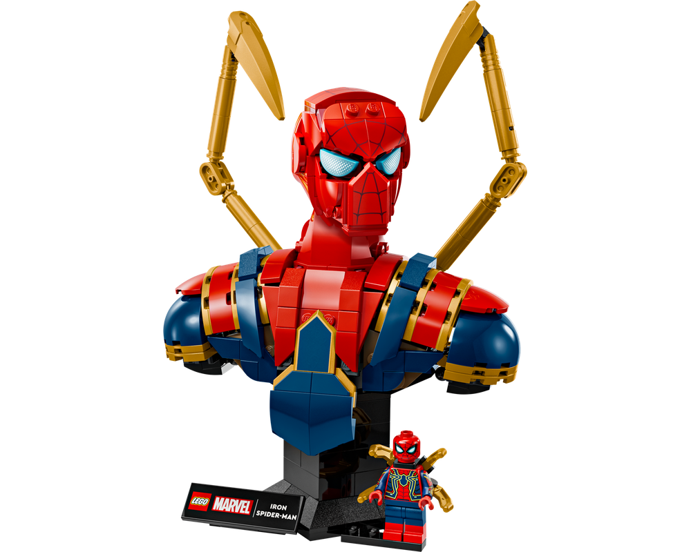 LEGO Set 76326-1 Iron Spider-Man Bust (2025 Super Heroes Marvel > The ...