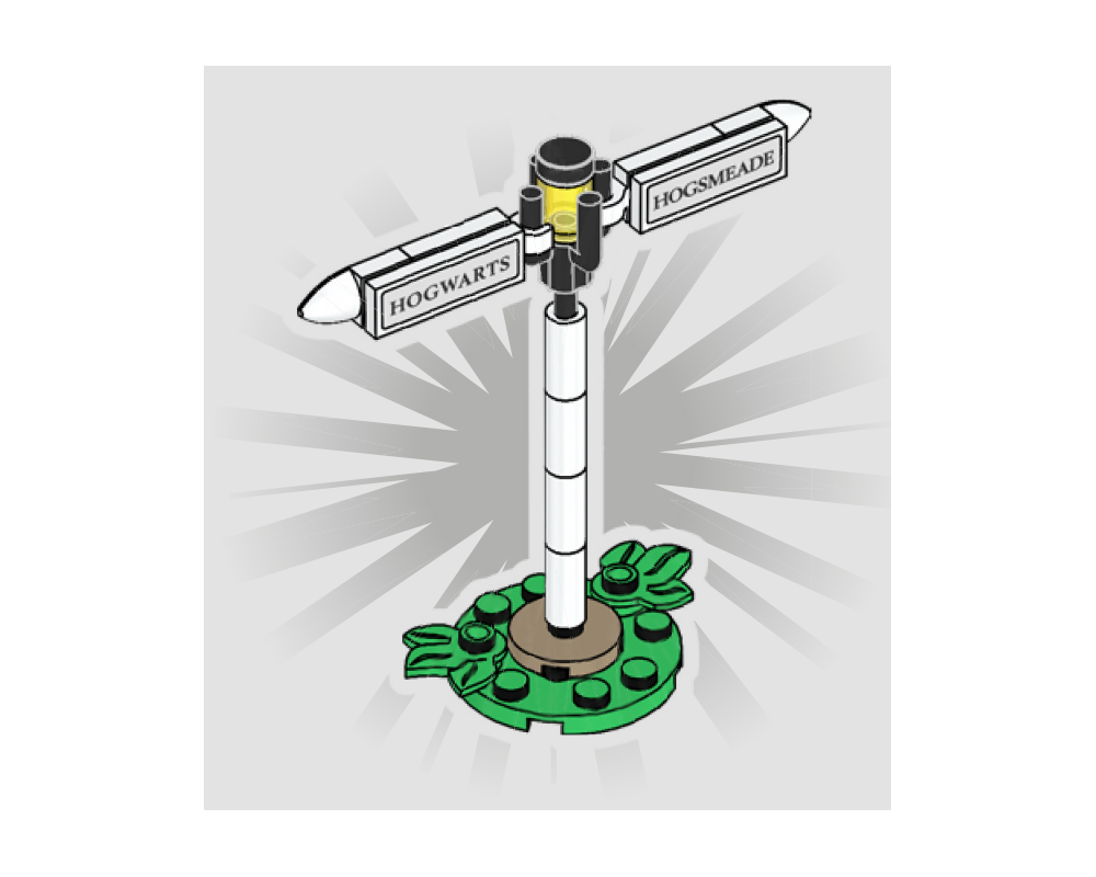 LEGO Set 76423-1-s6 Hogwarts/Hogsmeade Signpost (2023 Harry Potter ...