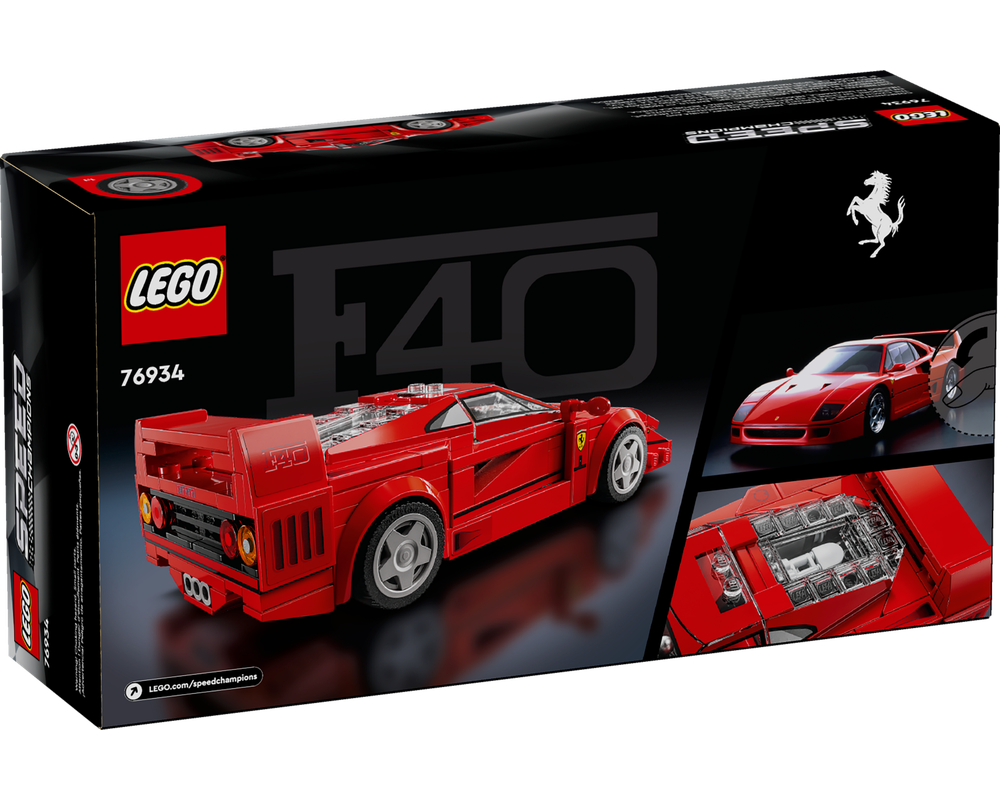 LEGO Set 76934-1 Ferrari F40 Supercar (2024 Speed Champions ...