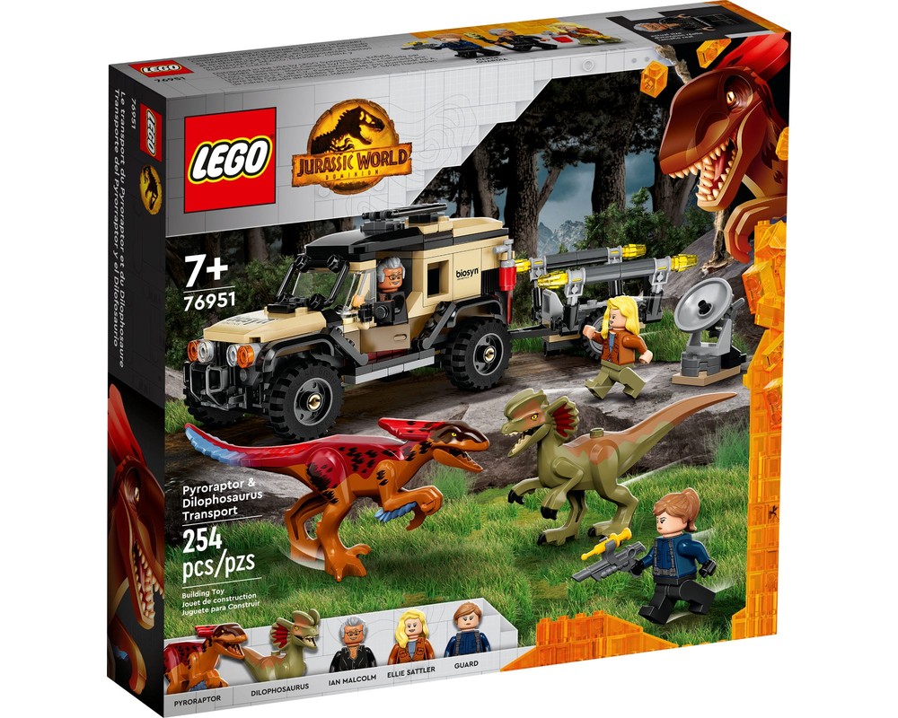 LEGO Set 76951-1 Pyroraptor & Dilophosaurus Transport (2022 Jurassic ...