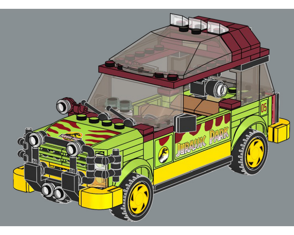 LEGO Set 76956-1-s1 Ford Explorer (2022 Jurassic World) | Rebrickable ...