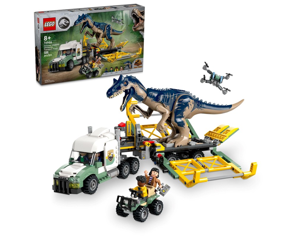 LEGO Set 76966-1 Dinosaur Missions: Allosaurus Transport Truck (2024 ...