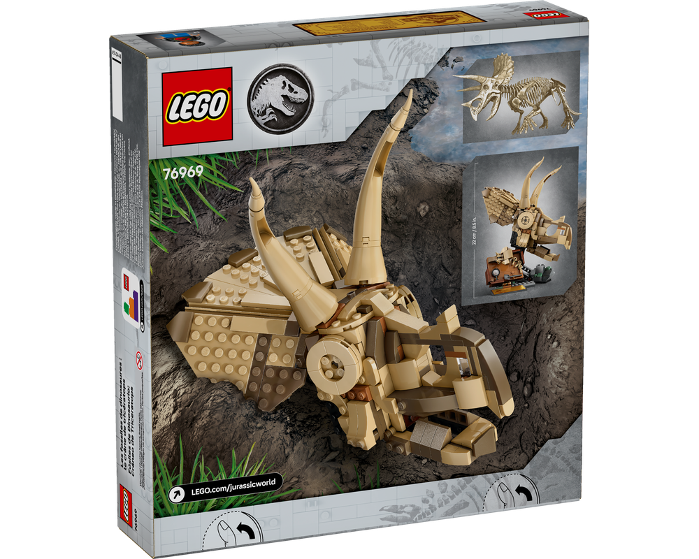 LEGO Set 76969-1 Dinosaur Fossils: Triceratops Skull (2025 Jurassic ...