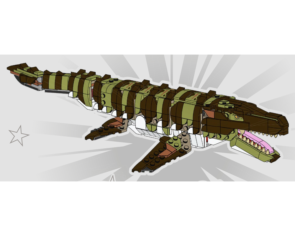 LEGO Set 76974-1-s2 Mosasaurus (2025 Jurassic World) | Rebrickable ...