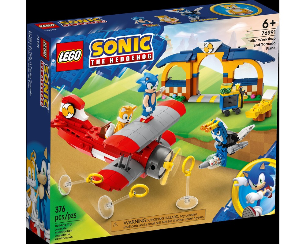 LEGO Set 76991-1 Tails' Workshop and Tornado Plane (2023 Sonic The ...