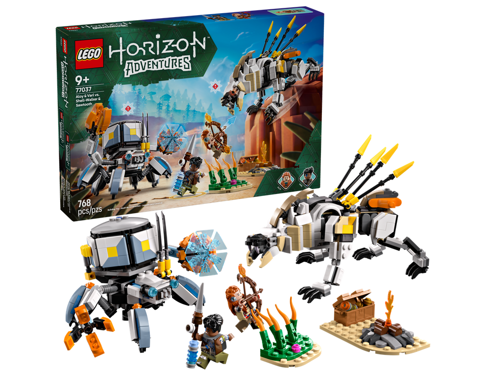 LEGO Set 77037-1 Aloy & Varl vs. Shell-Walker & Sawtooth (2025 Horizon ...