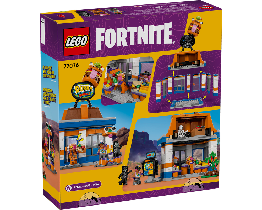 LEGO Set 77076-1 Durrr Burger Restaurant (2025 Fortnite) | Rebrickable ...